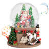 The Holiday Aisle® Christmas Snow Globe Santa Claus & Christmas Tree Color Changing Lighted ...